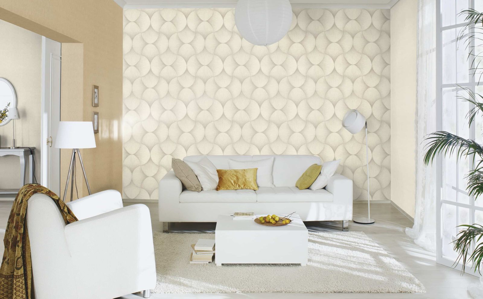Modern Living Room Transformation: Wallpaper Wonders Unveiled - Urban ...